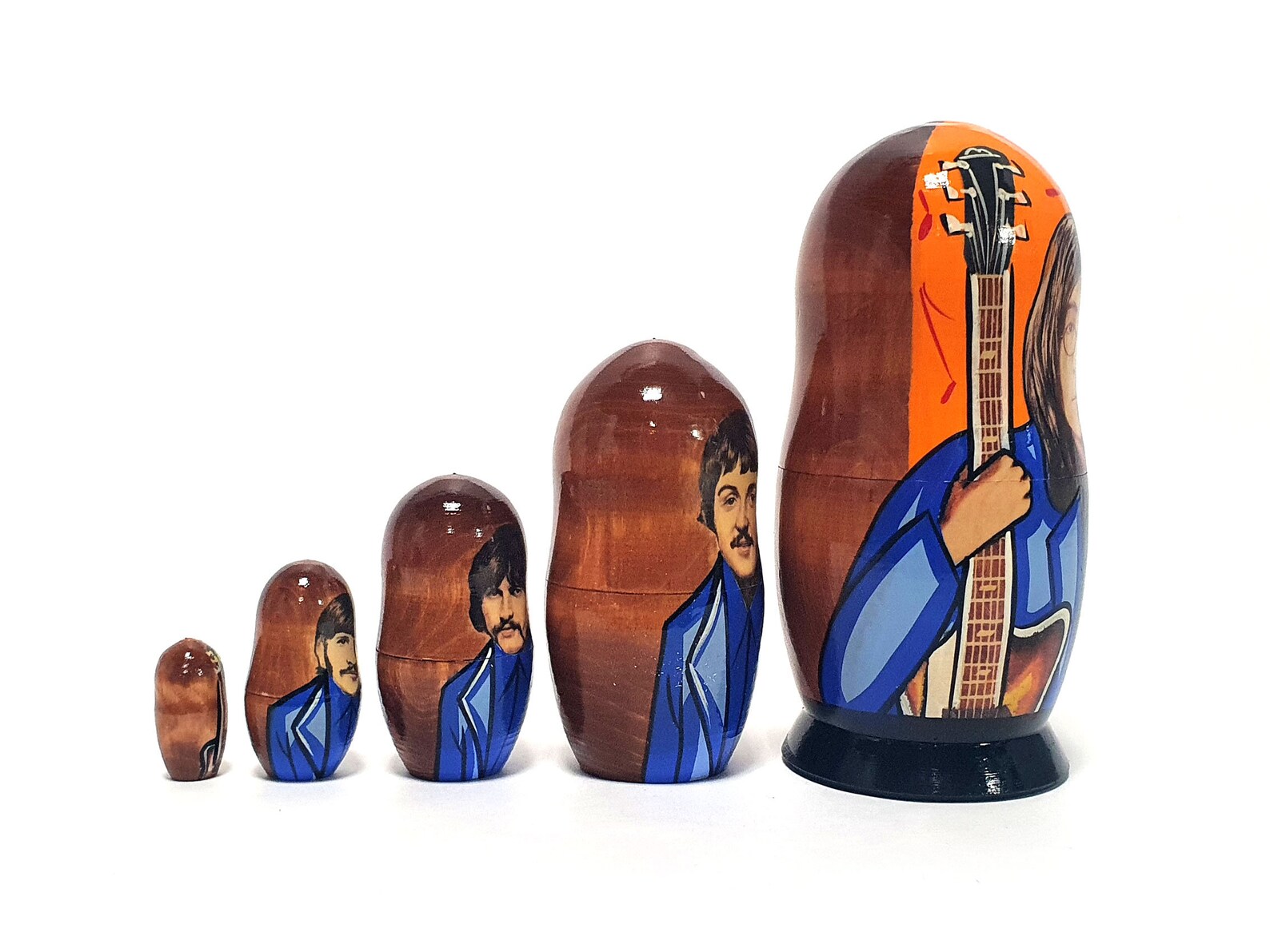The Beatles Nesting Doll 7.08'' or 18 Cm 5 Pcs - Etsy