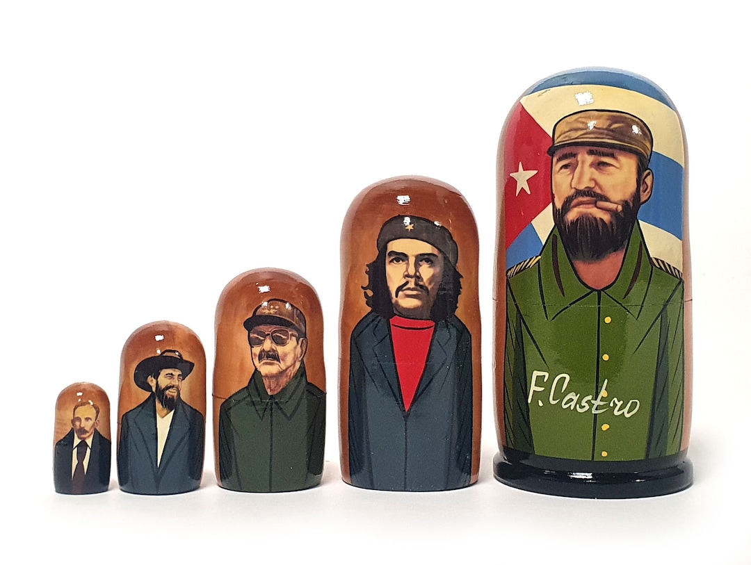 Fidel Castro Nesting Dolls 7.08'' or 18 Cm 5 Pcs. - Etsy