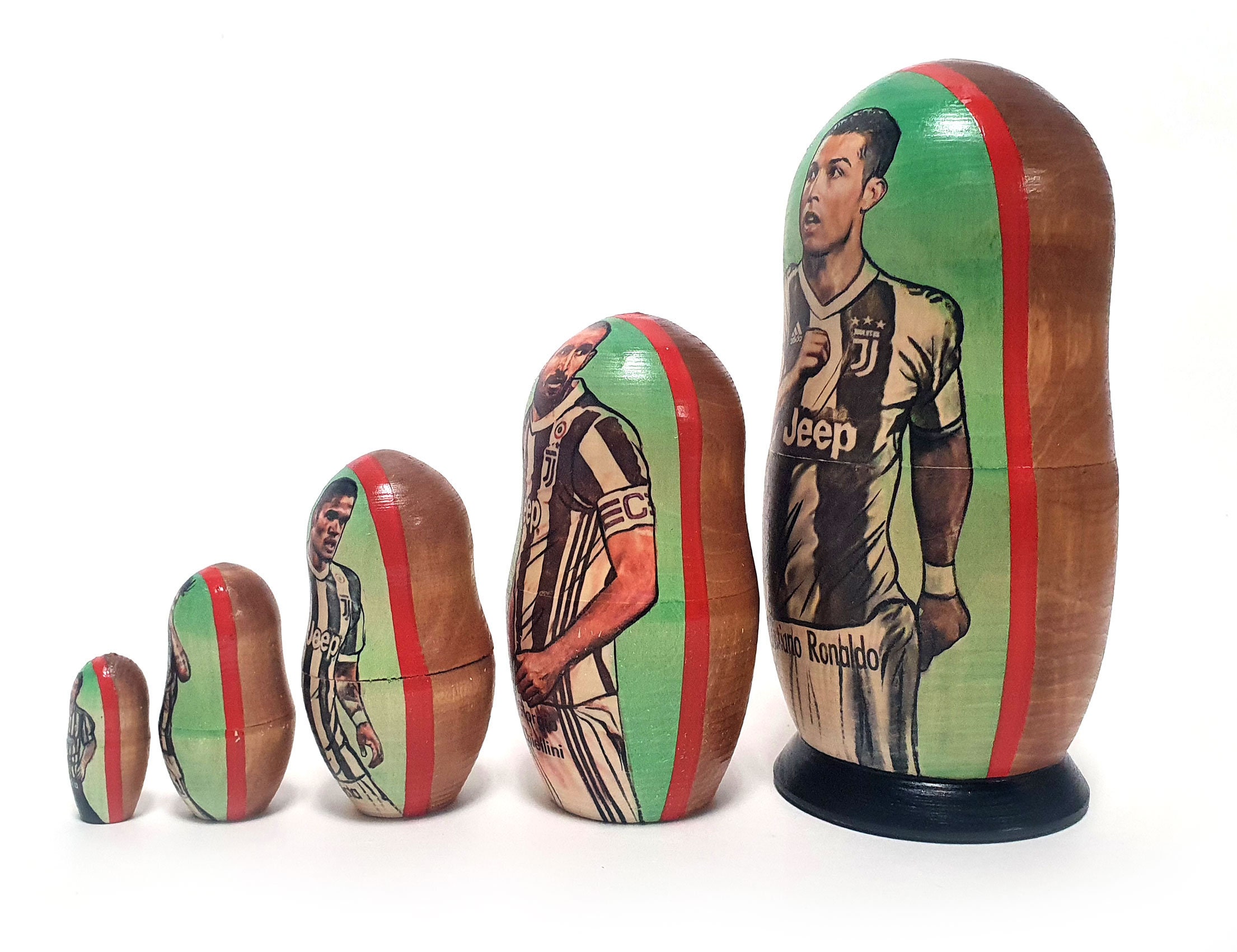 Cristiano Ronaldo Futbol Club Juventus Nesting Dolls - Etsy