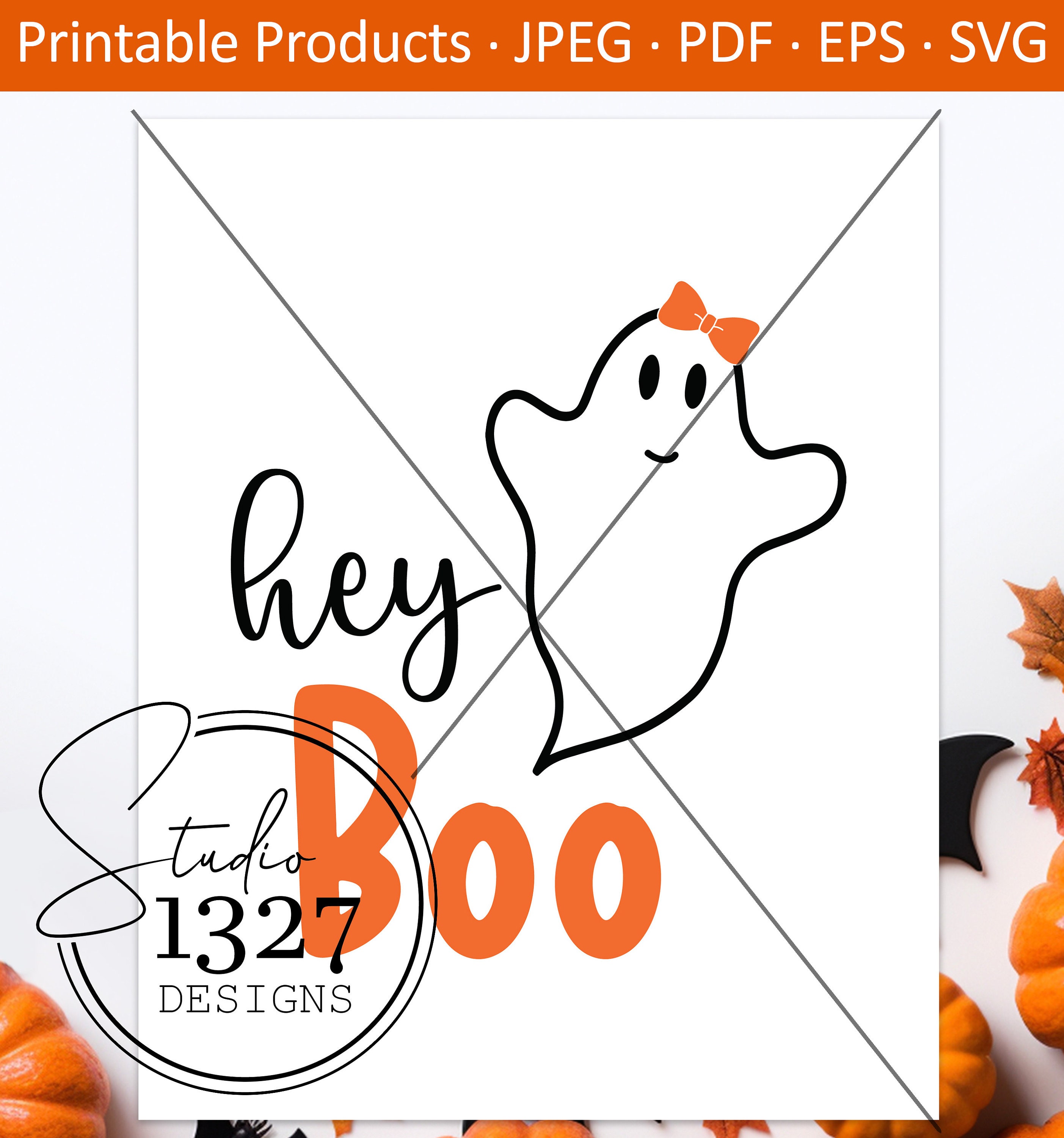Hey Boo / Hey Boo SVG / Hey Boo Printable / Halloween SVG / - Etsy