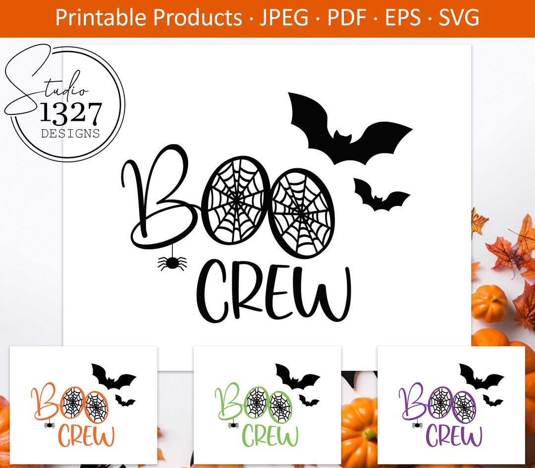 Boo Crew / Boo Crew SVG / Boo Crew Digital Download / Boo Crew ...