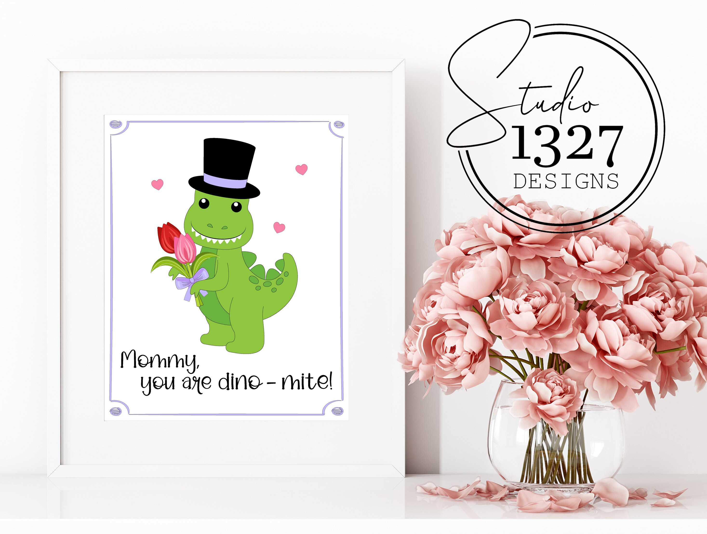 Printable Mother's Day Card / Printable Card for Mom / Dino-mite Mommy ...