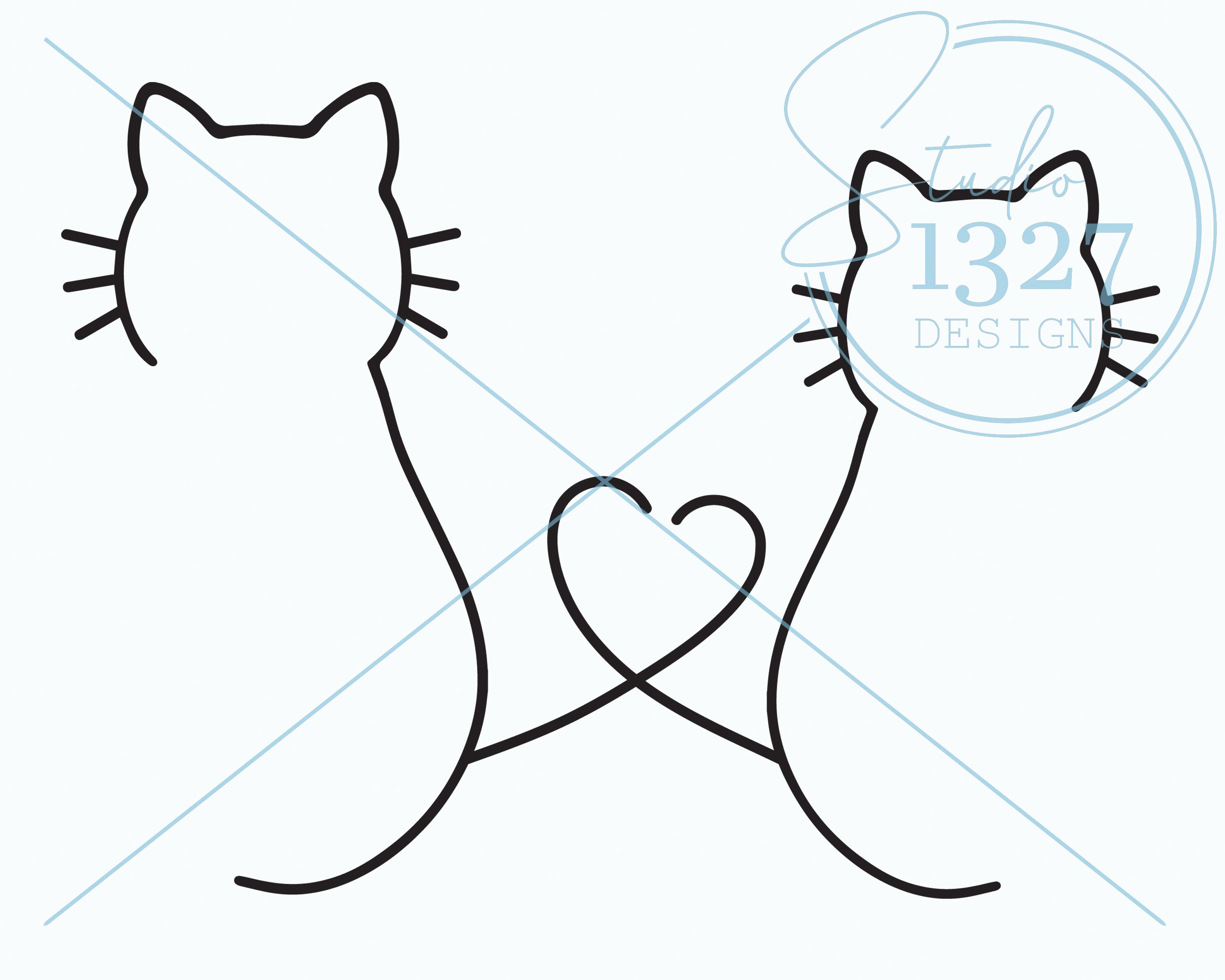 Cat Silhouette / Cat Lover Printable / Cat SVG / Printable Cat Art ...