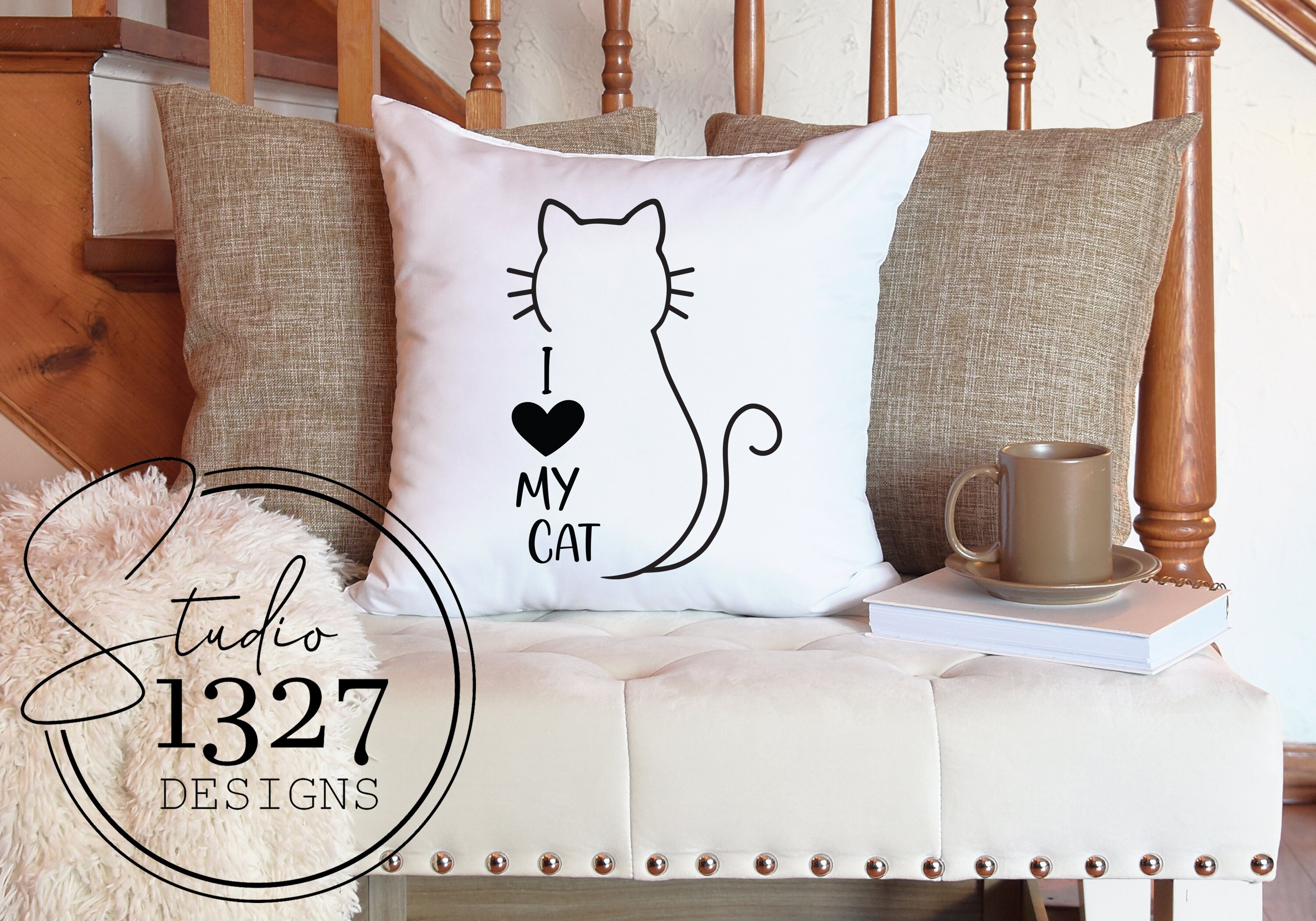 I Love My Cat / Cat Lover Printable / Cat SVG / Printable Cat Art / Cat ...