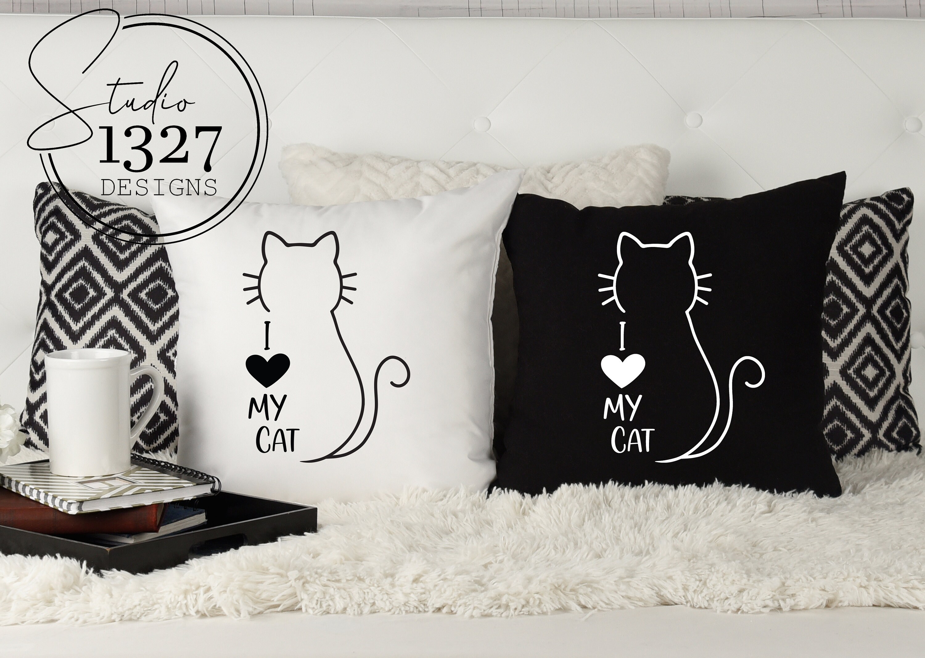 I Love My Cat / Cat Lover Printable / Cat SVG / Printable Cat Art / Cat ...