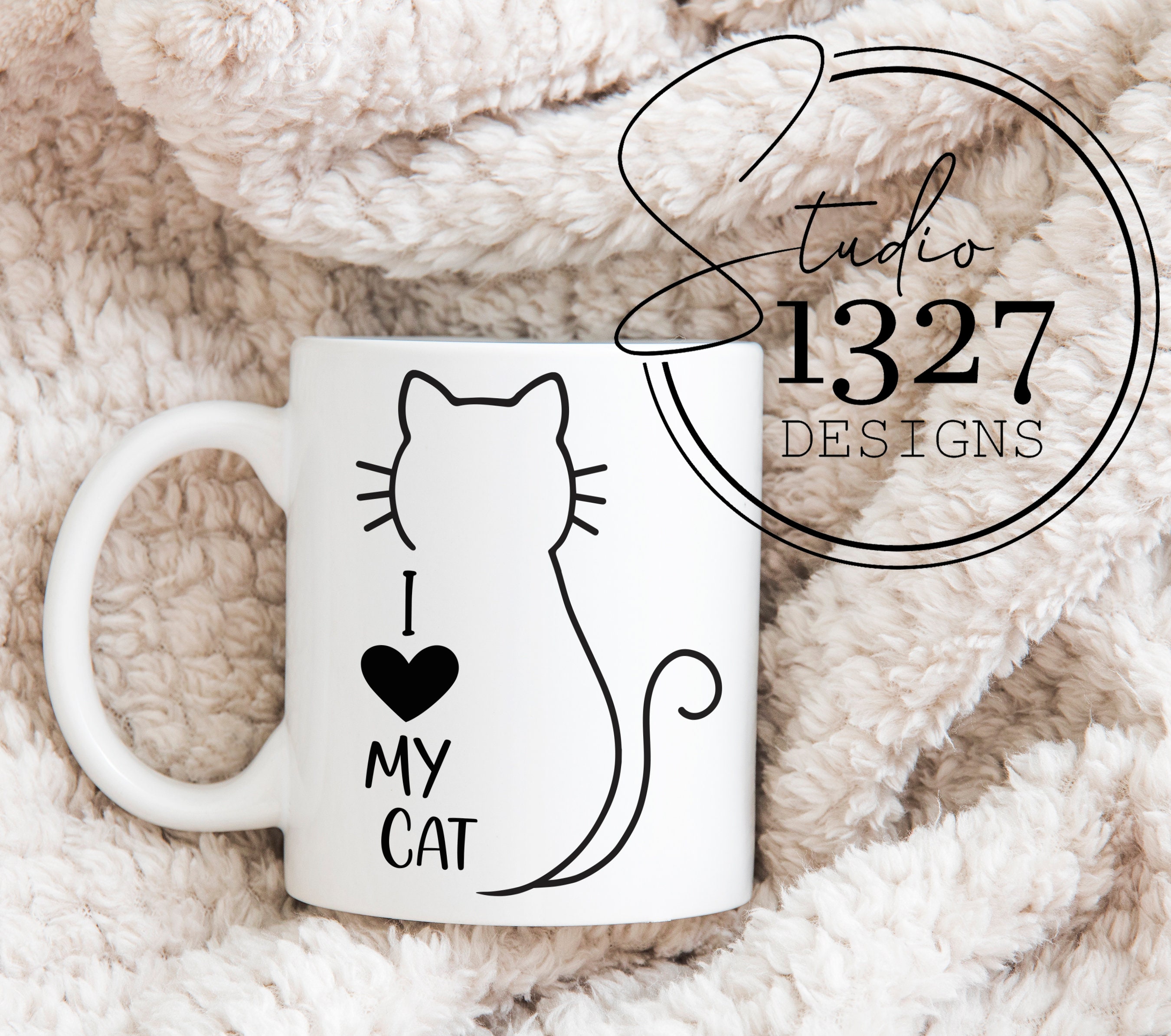 I Love My Cat / Cat Lover Printable / Cat SVG / Printable Cat Art / Cat ...