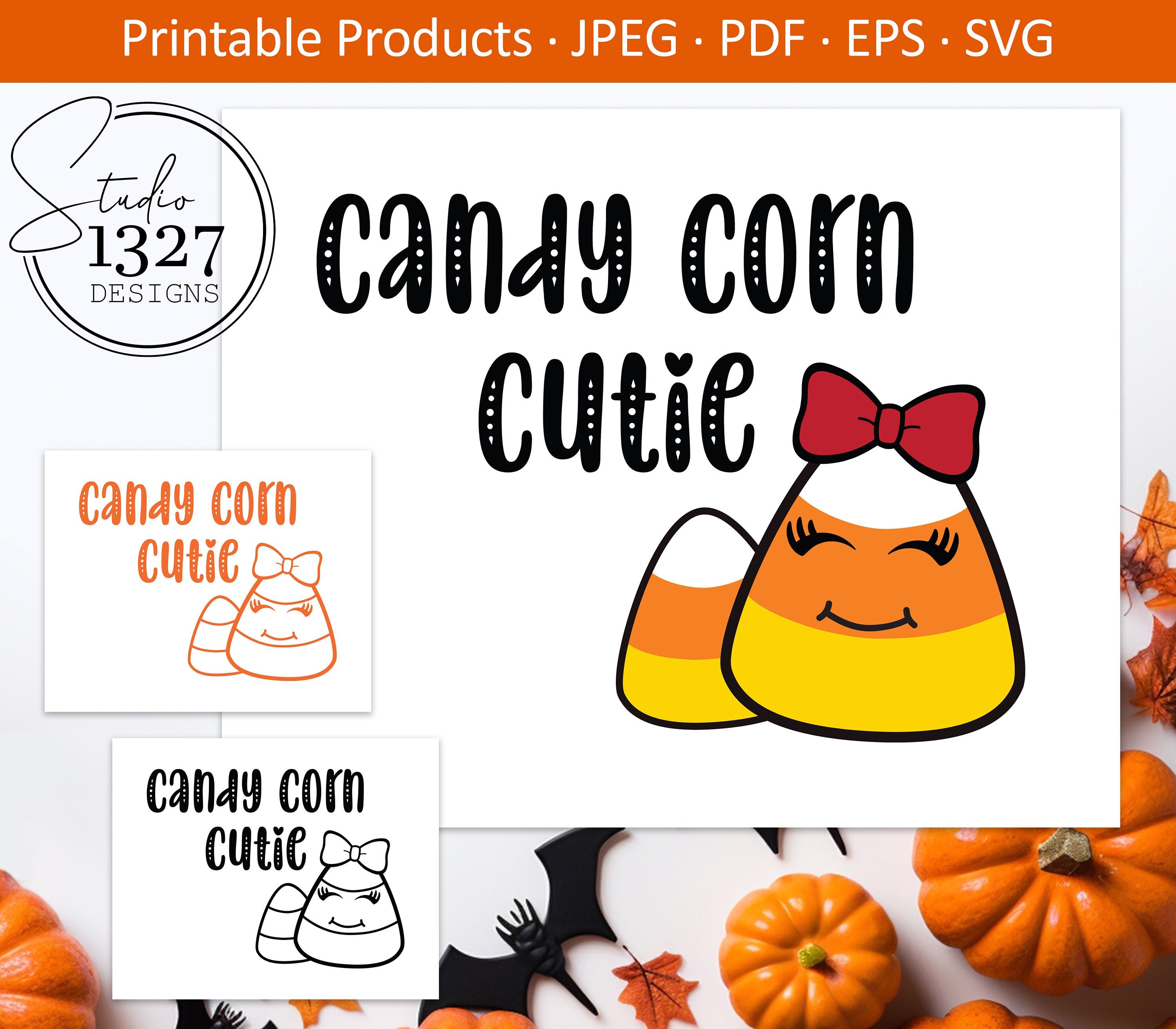 Candy Corn Cutie / Candy Corn Cutie SVG / Candy Corn Cutie Printable ...