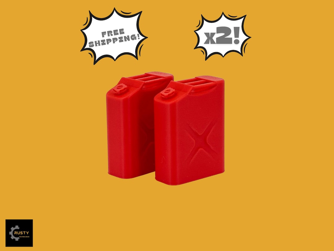 3D Printed 5 Gallon Jerry Can Model 1/10 Scale - Pack of 2 - Etsy