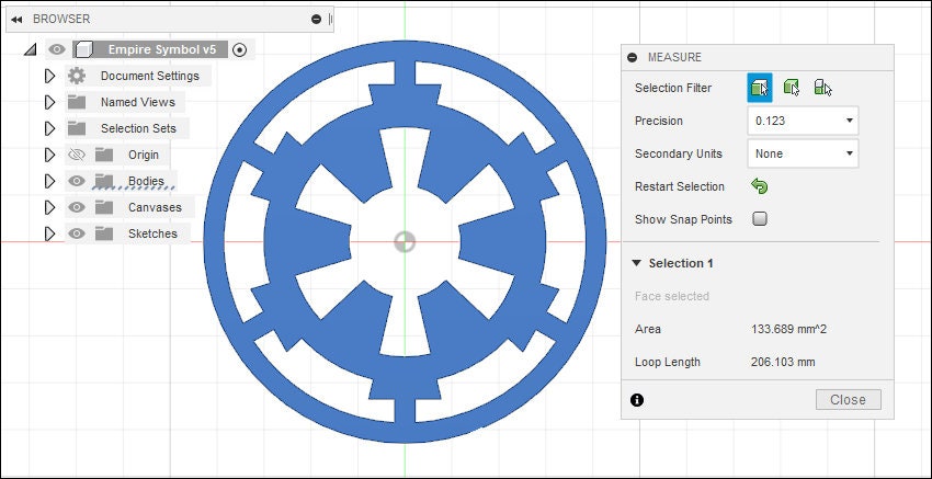 Galactic Empire Logo - 3D Print + SVG Files - Etsy
