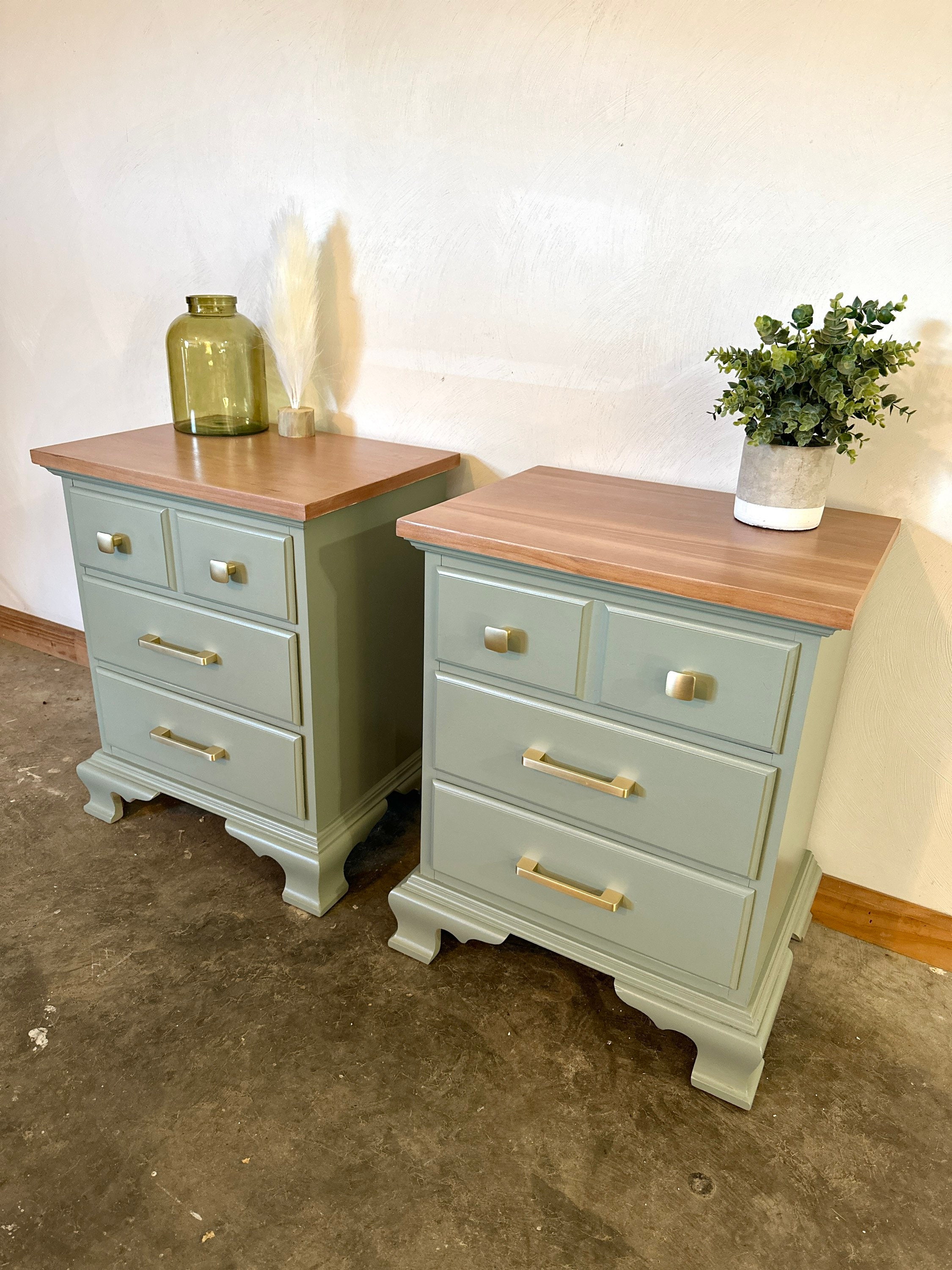 SOLD Refinished Nightstands - Etsy