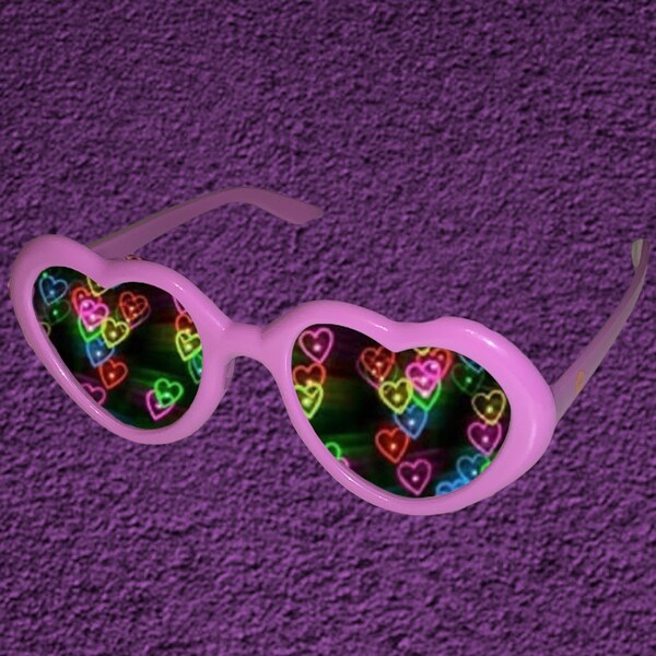 Heart Diffraction Glasses - Etsy