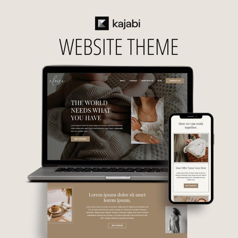Kajabi Website Template: Coach & Course Creator Theme - Etsy Australia