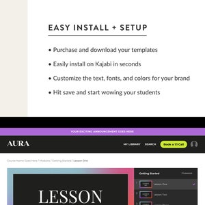 Kajabi Course Theme: Customizable Template With Canva Graphics - Etsy