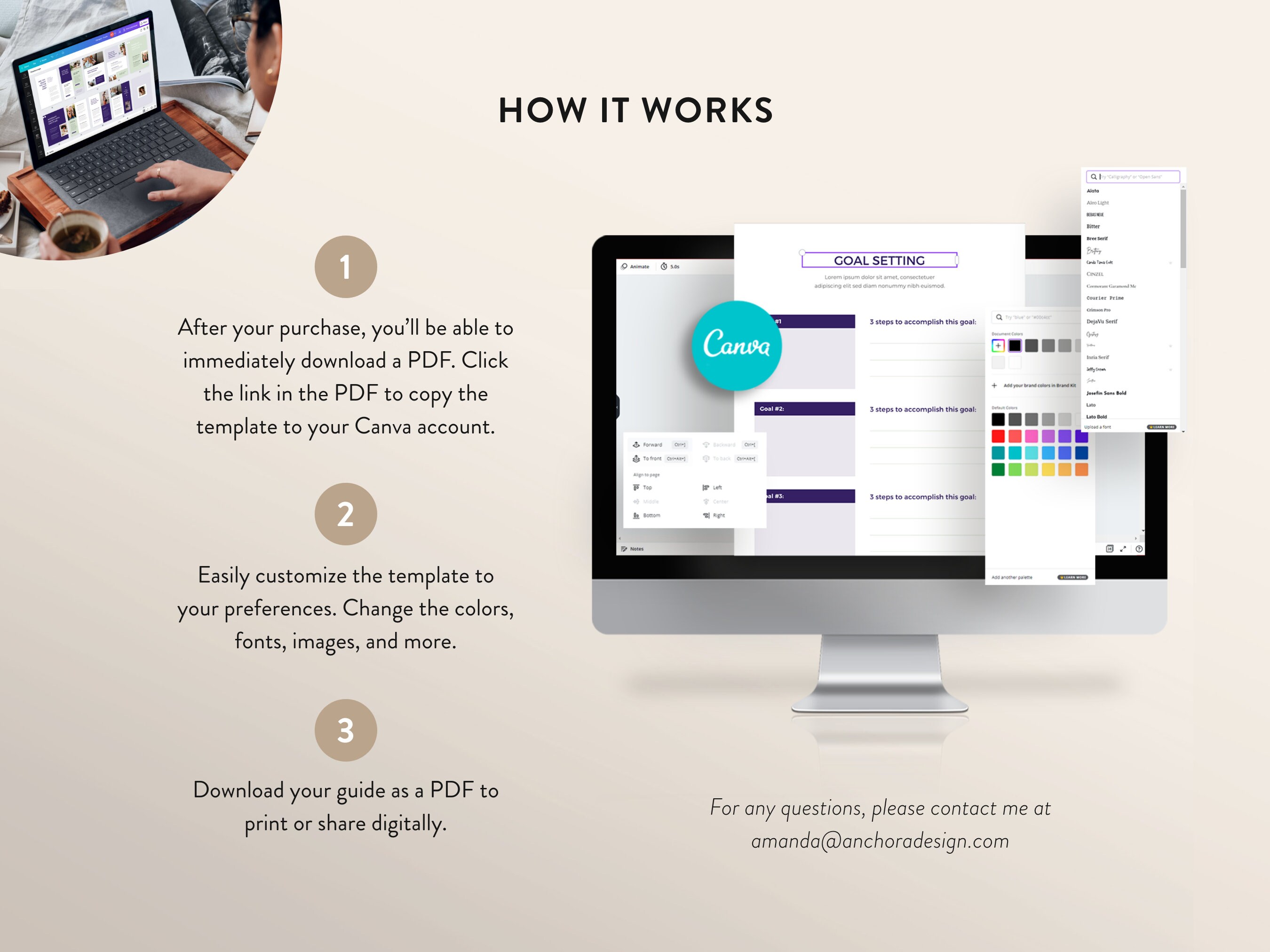 Wellness Course Workbook Template Bundle Telehealth Ebook Canva Purple ...