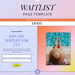 Kajabi Waitlist Page Template Kajabi Template Waitlist Kajabi - Etsy