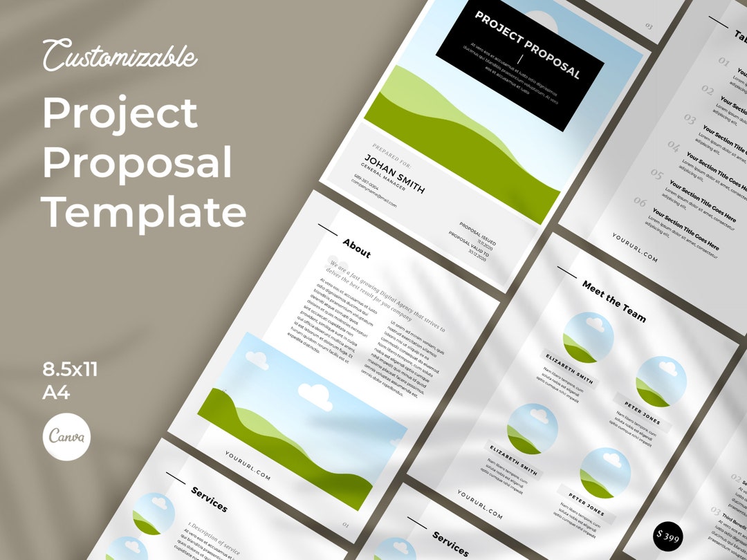 Project Proposal Template Canva Client Proposal Template Canva Business ...