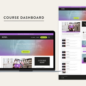 Kajabi Course Theme: Customizable Template With Canva Graphics - Etsy