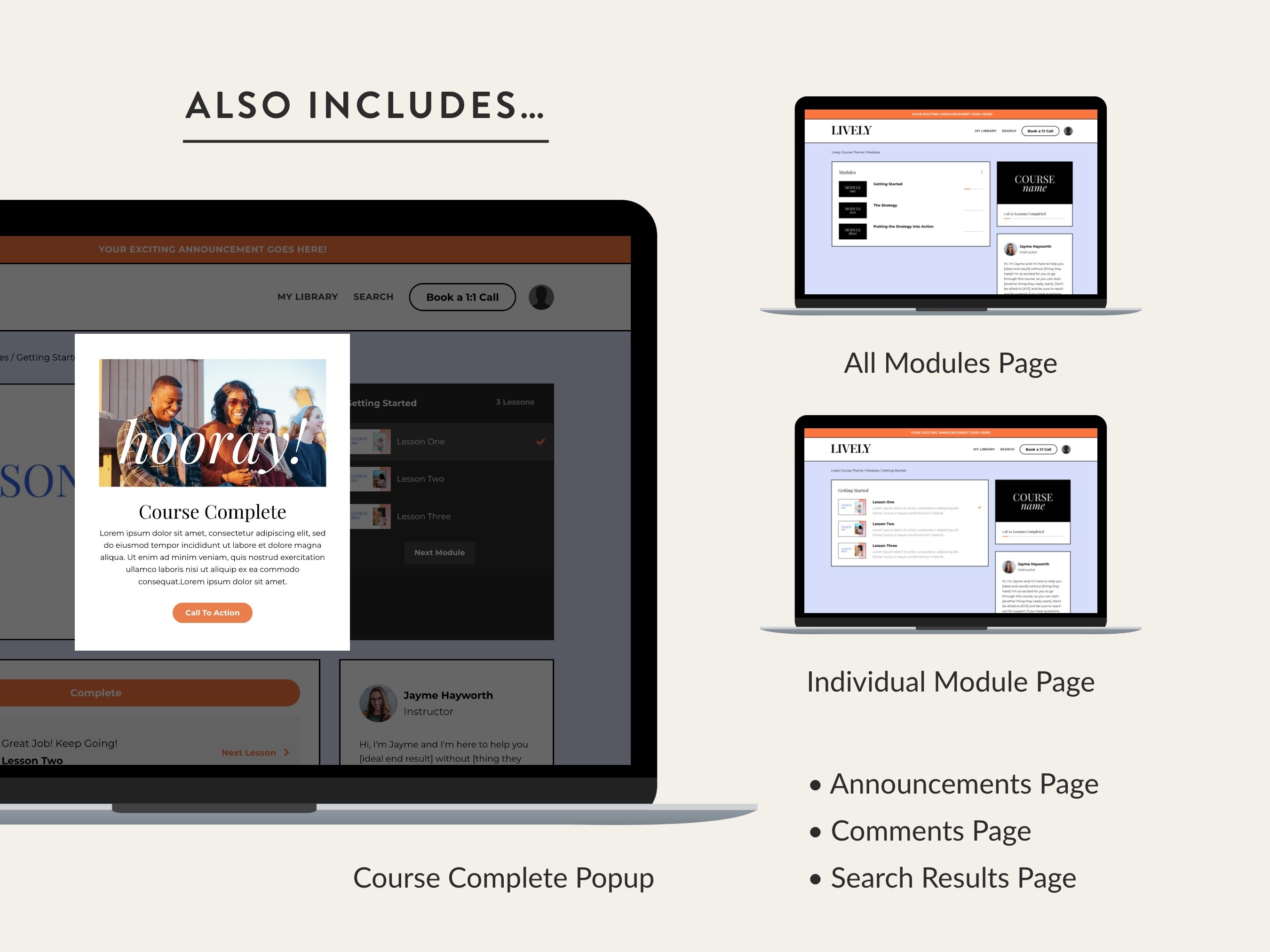 Kajabi Course Theme: Customizable Template With Canva Graphics - Etsy