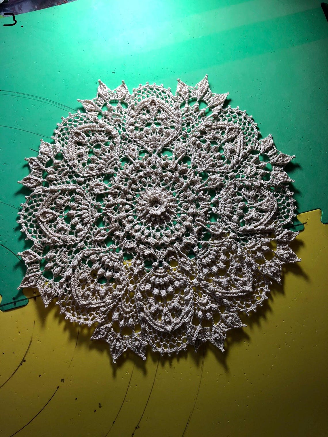Natural Vintage Style Crochet Doily - Etsy