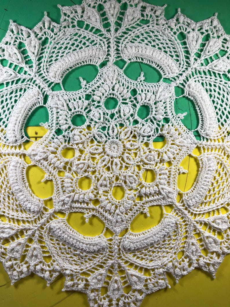 White Crochet Doily - Etsy