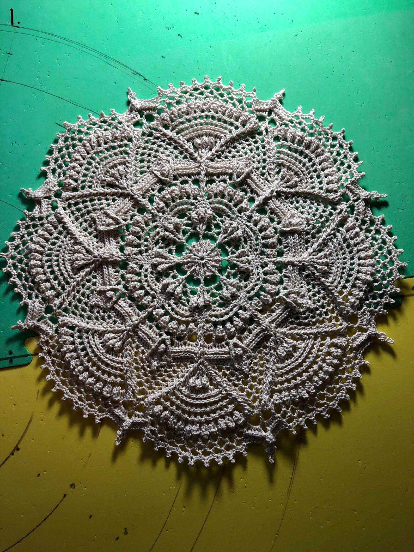 Natural Colored Crochet Doily - Etsy