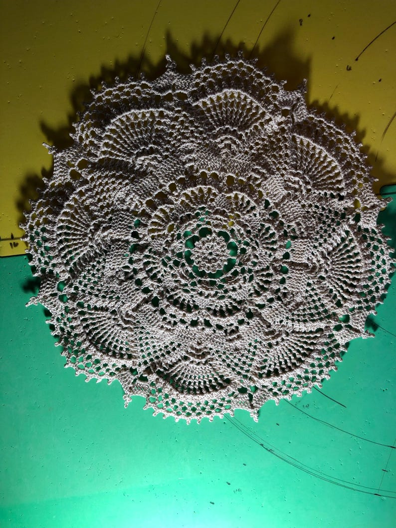 Natural Colored Crochet Doily - Etsy