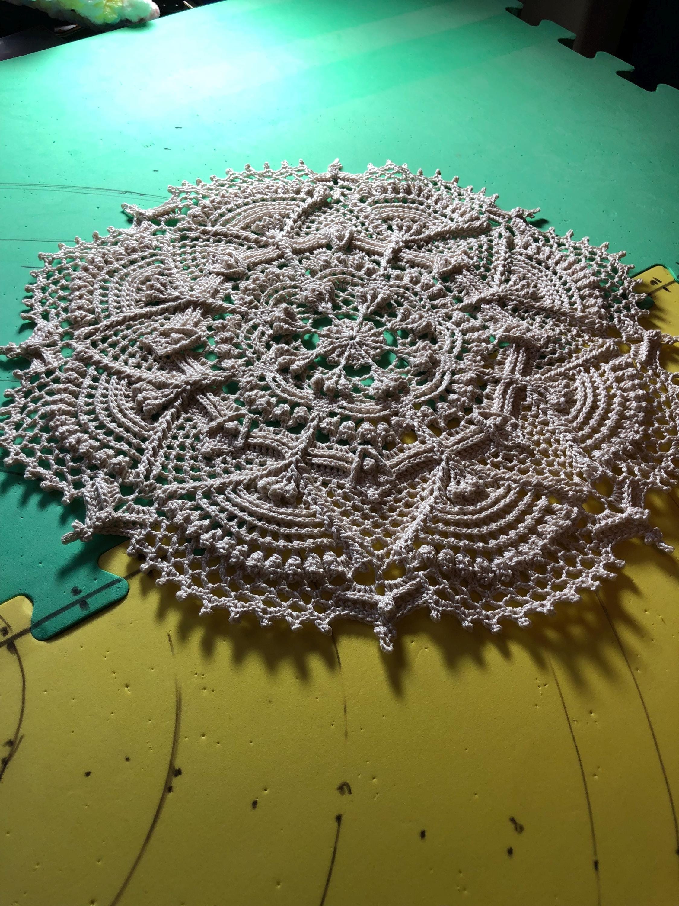 Natural Colored Crochet Doily - Etsy