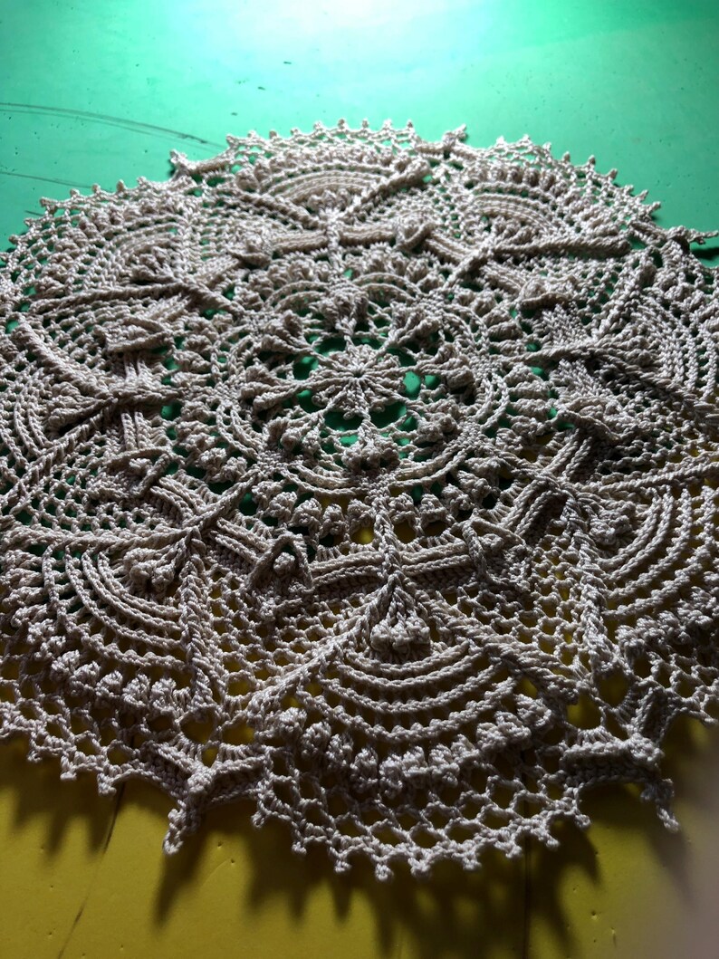 Natural Colored Crochet Doily - Etsy