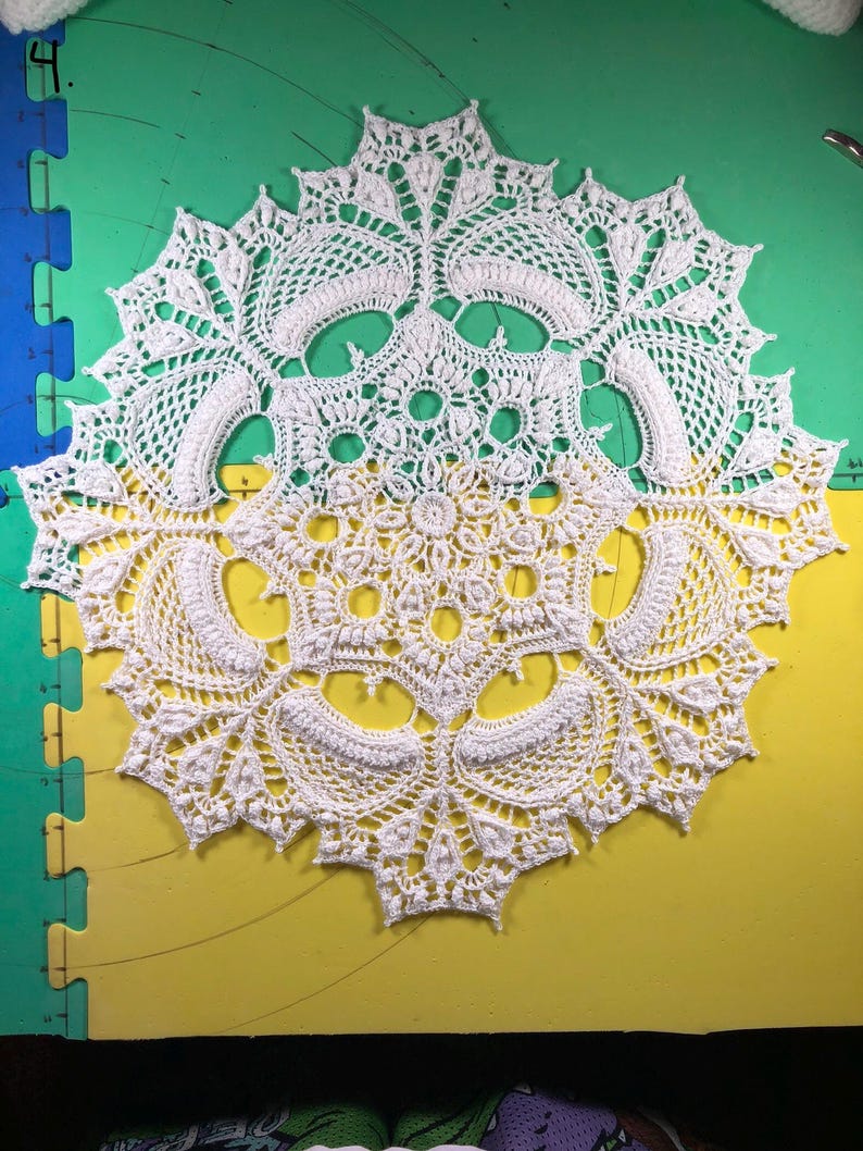White Crochet Doily - Etsy