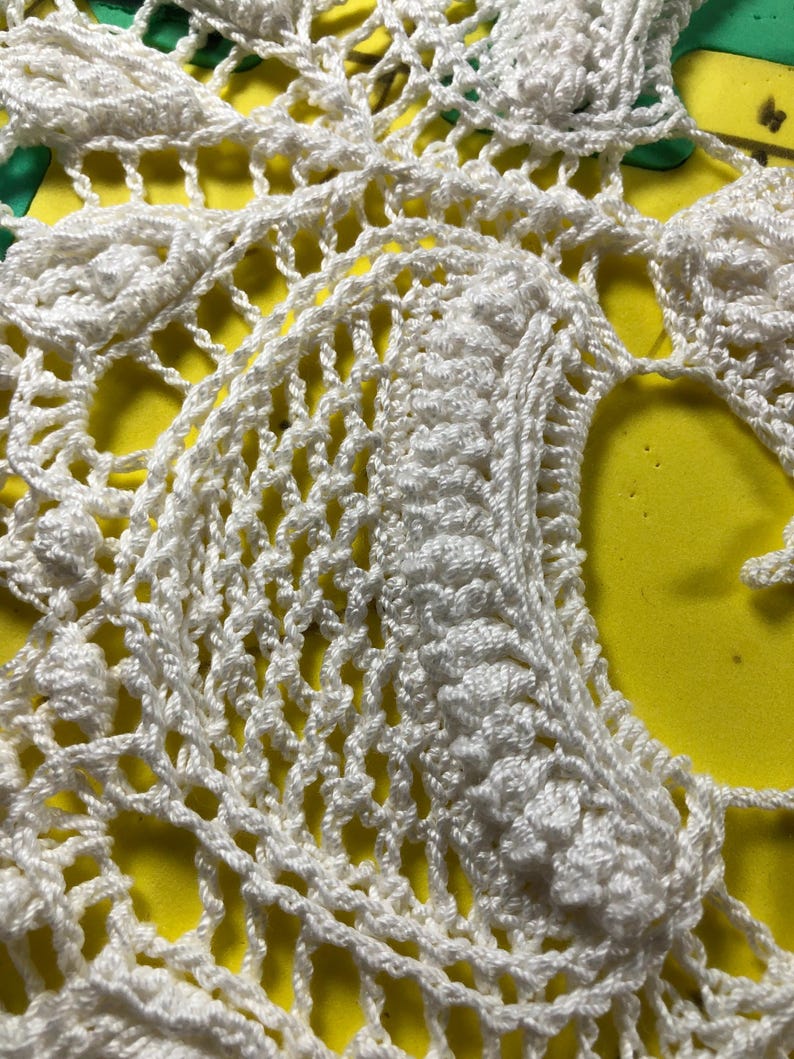 White Crochet Doily - Etsy