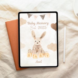 Printable Baby Memory Book: Newborn Keepsake Journal for Parents to ...