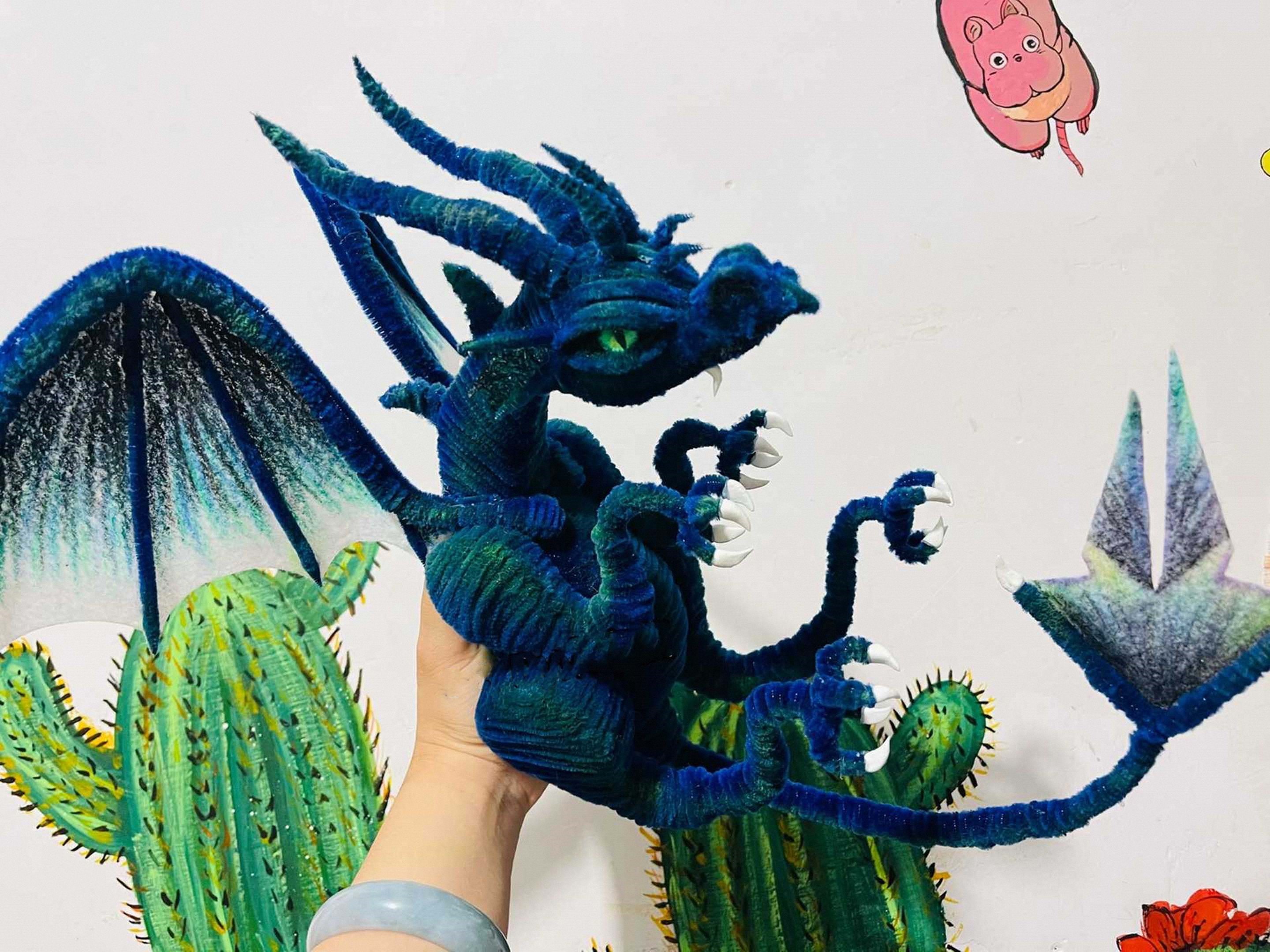 Dragon Plush Dragon Gift Dragon Figure - Etsy