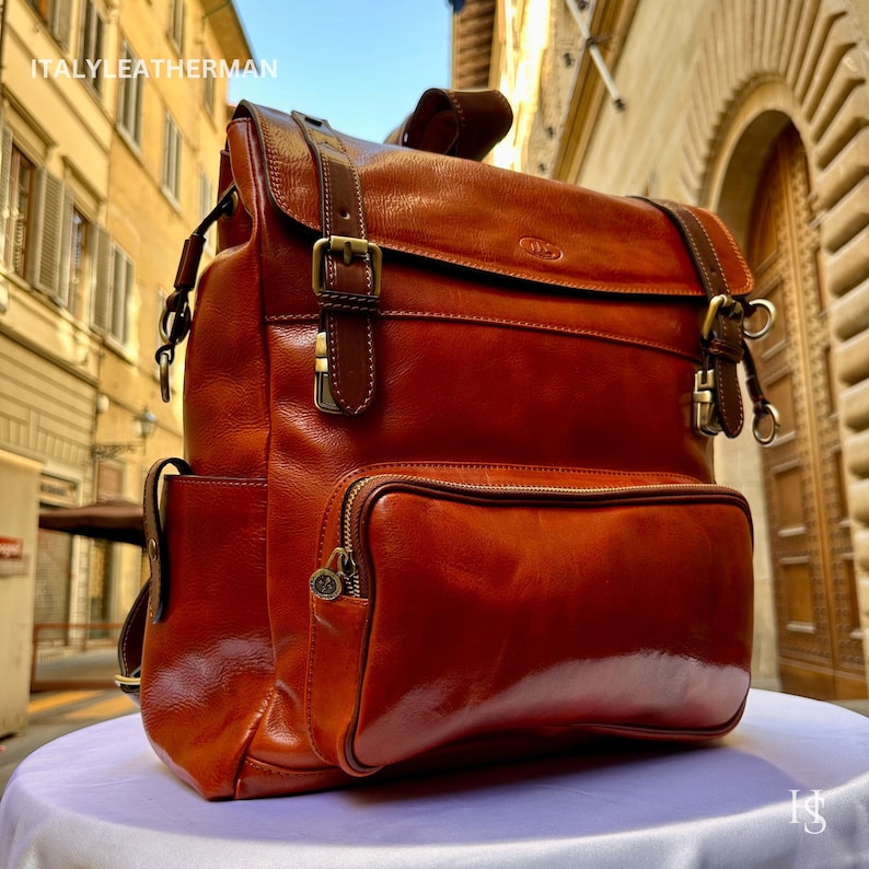 Italian Handmade Leather Backpacks for Unisex Elevate Your Style With ...