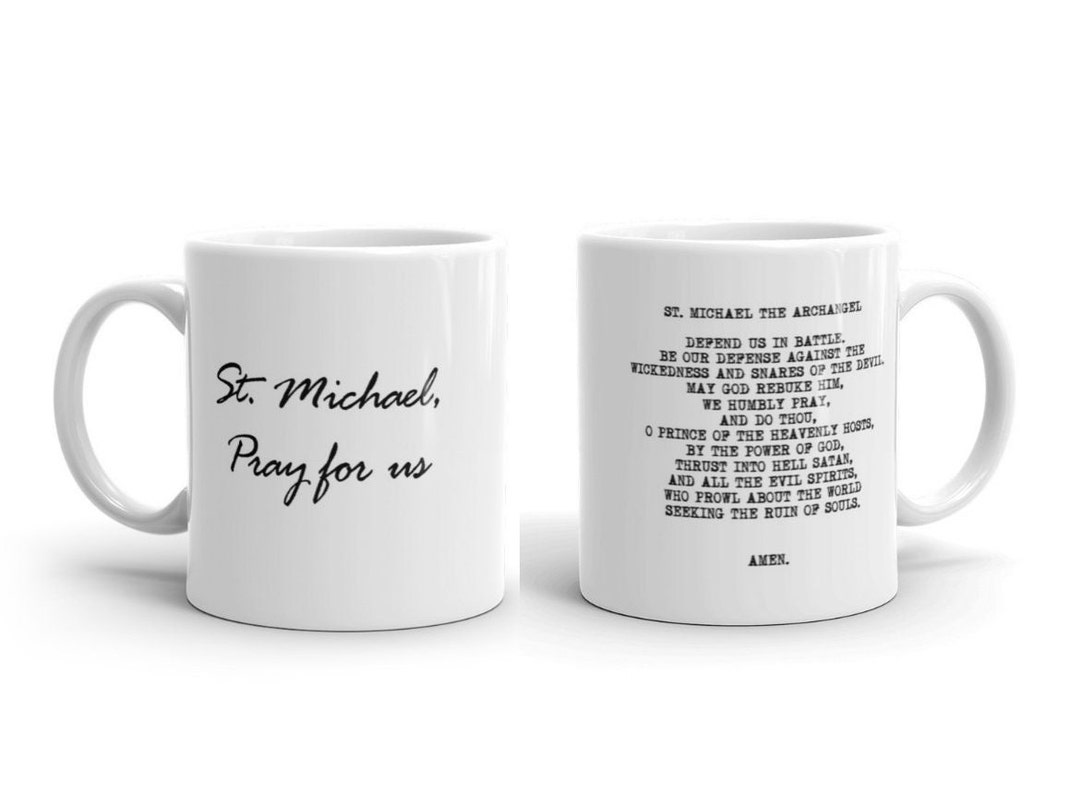 St. Michael the Archangel Protection Prayer Mug Catholic Gift ...