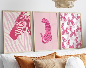Preppy Pink Wall Decor - Etsy