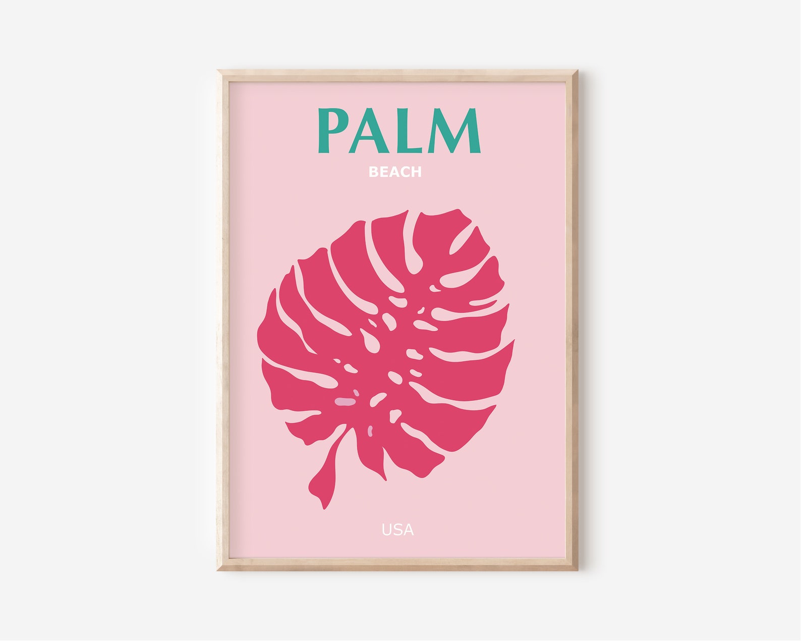 Pink Preppy Wall Art Set of 6 Preppy Room Decor Hot Pink - Etsy