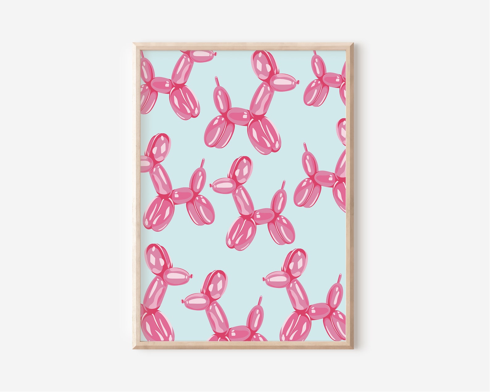 Pink Preppy Wall Art Set of 6 Preppy Room Decor Hot Pink - Etsy