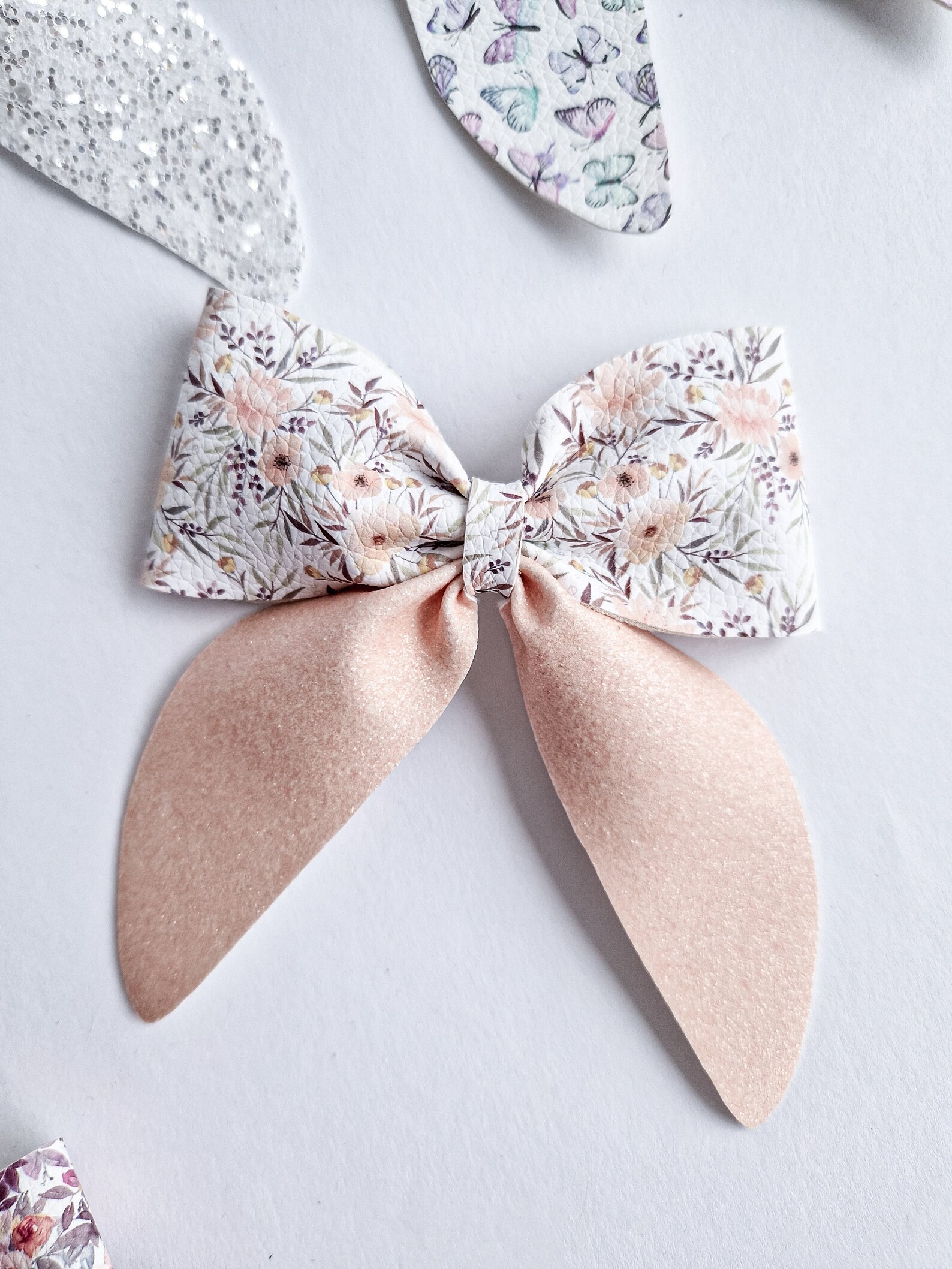 Spring Hairpin for A Little Girl, Summer Hair Bow, Floral Hair Clip for ...