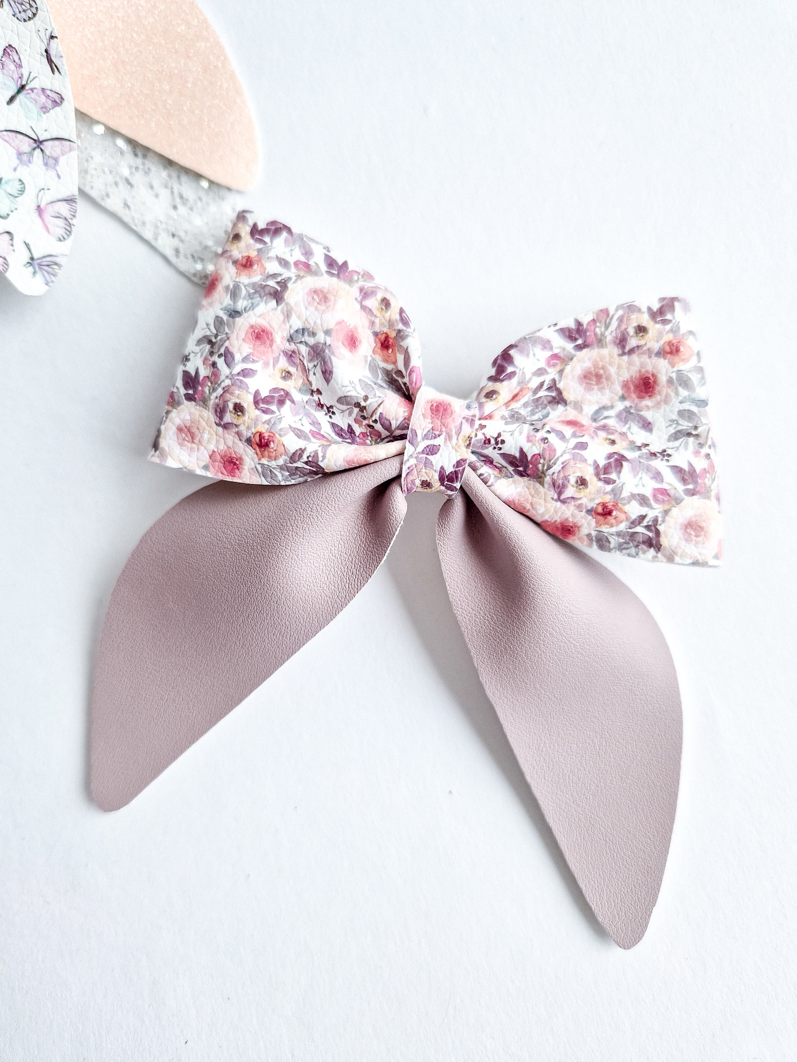 Spring Hairpin for A Little Girl, Summer Hair Bow, Floral Hair Clip for ...