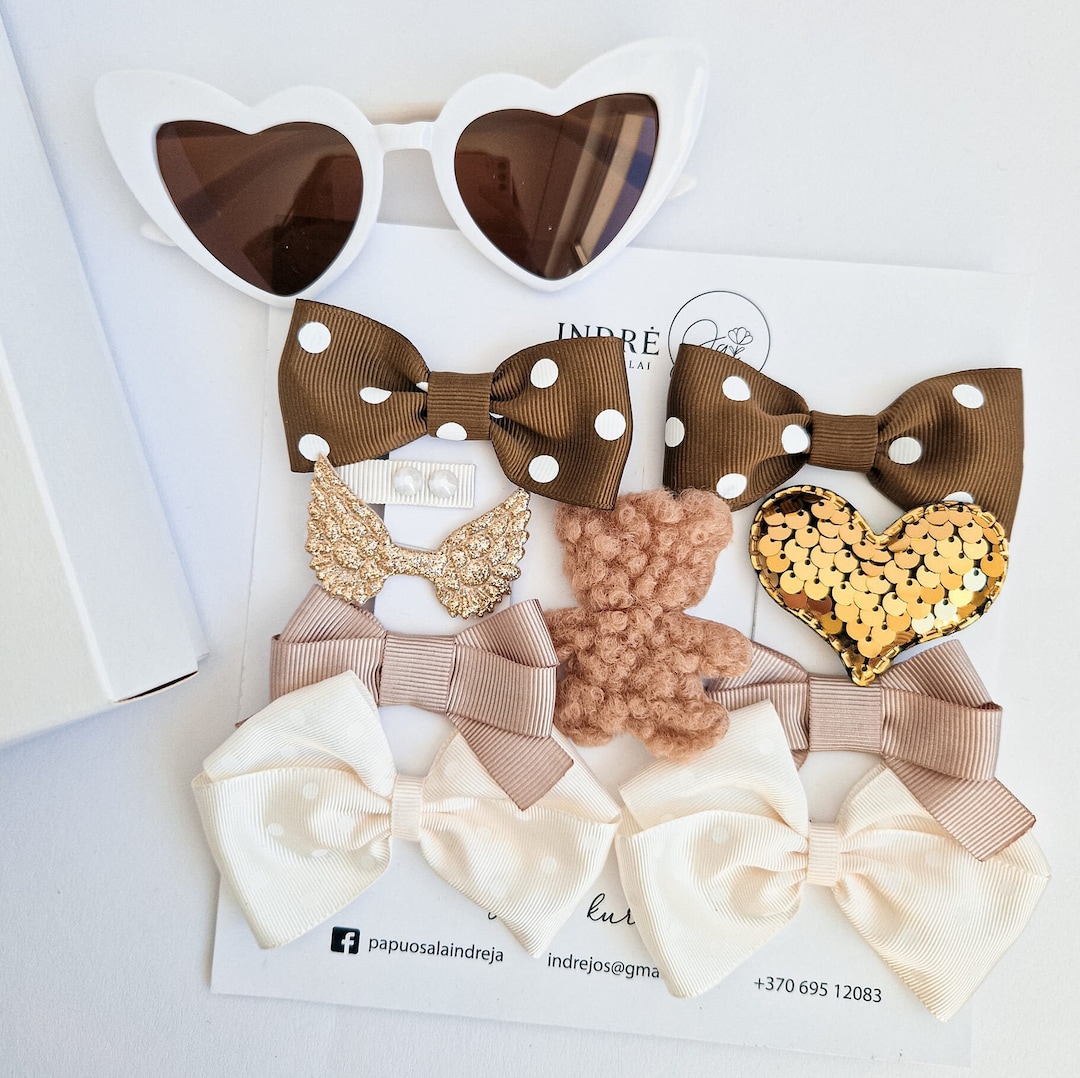 Little Girls Birthday Box Hair Accessories Gift Set Girls Hair Clips ...