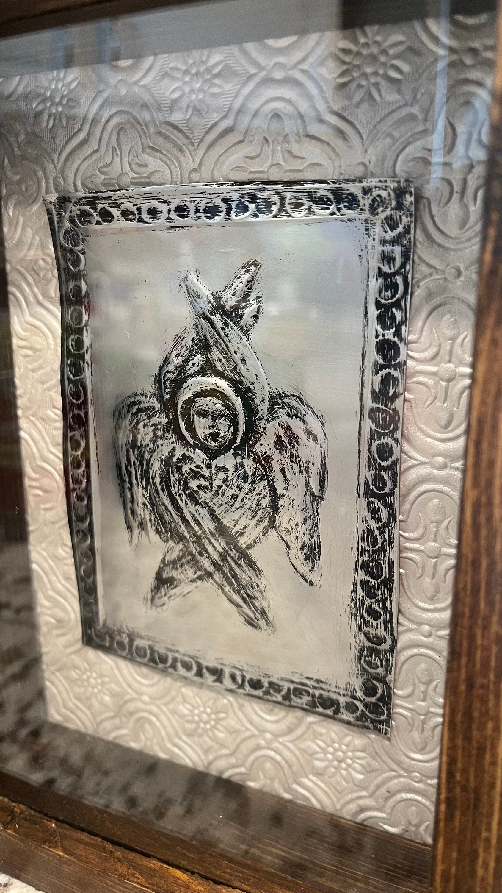 Angel Seraphim Six Winged Angel Hand-embossed Metal Framed Artwork - Etsy