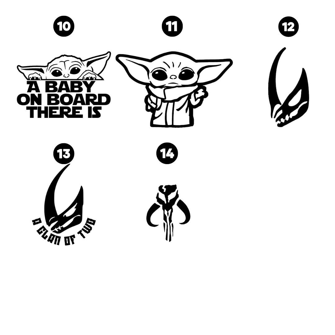 Mandalorian Vinyl Decal - Etsy