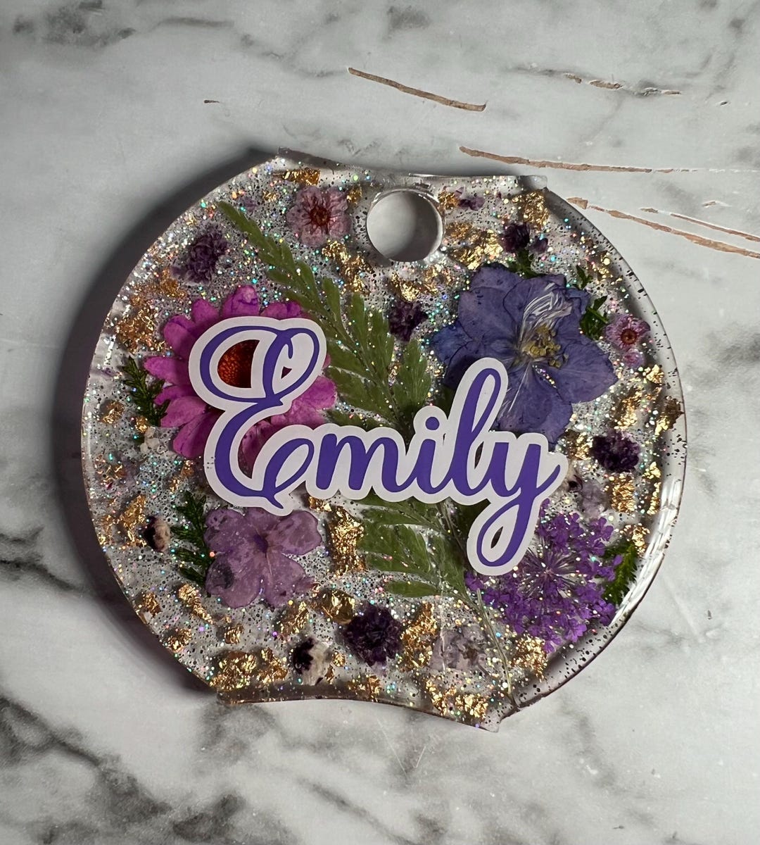 Dried Flower Stanley Name Plate, Personalized Stanley Plate, 14oz ...