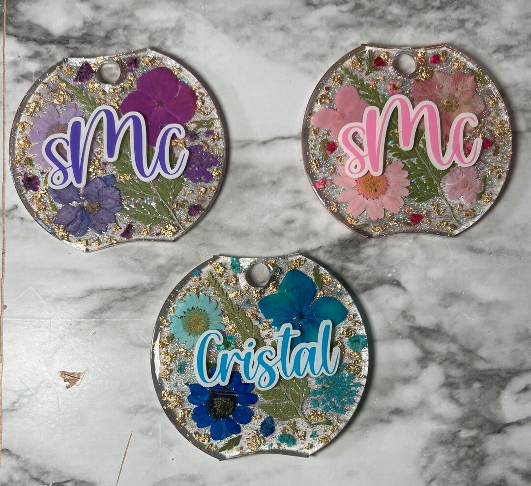 Dried Flowers Stanley Name Plate,personalized Stanley Plate,40oz ...