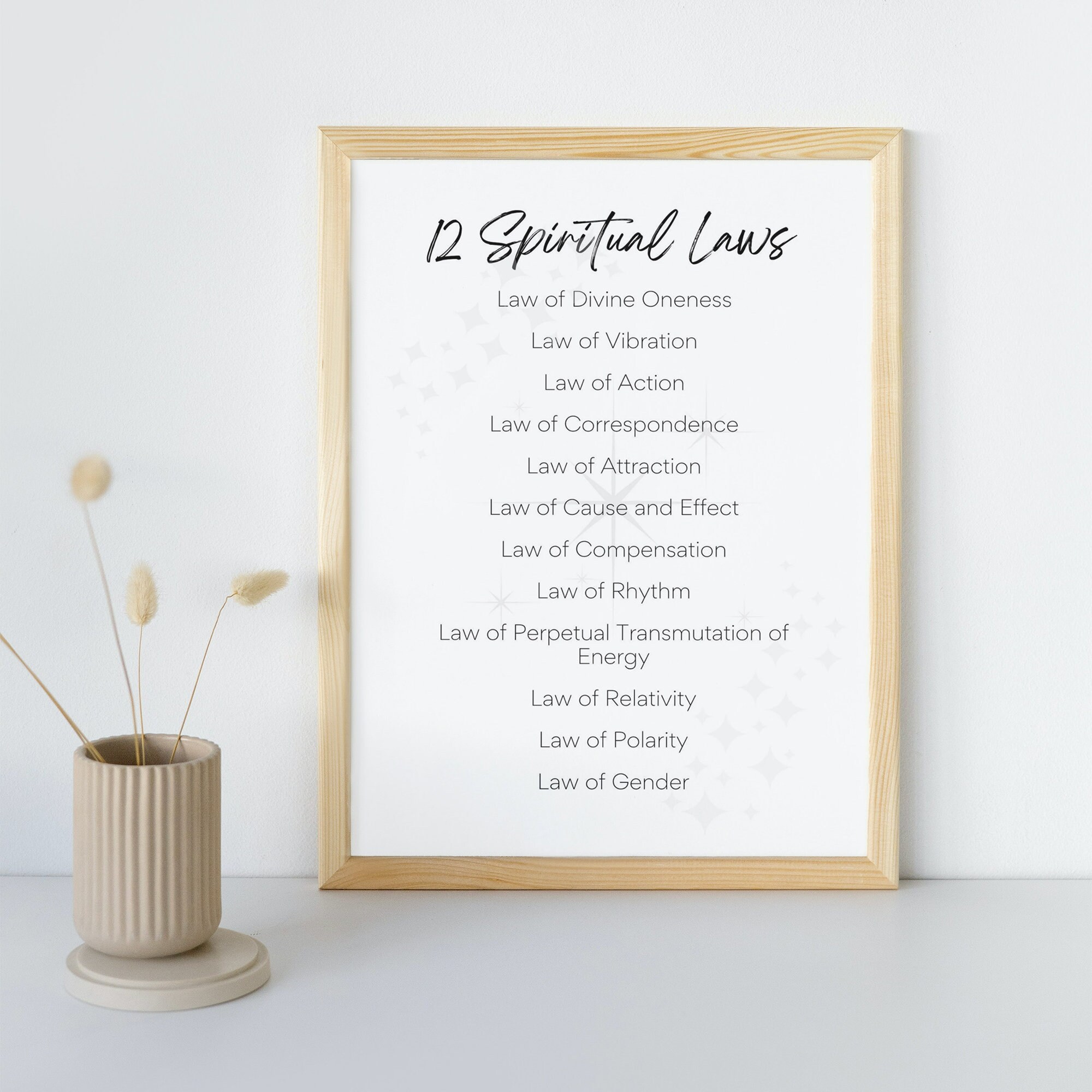 12 Spiritual Laws Printable Universal Laws Spiritual Laws PDF - Etsy