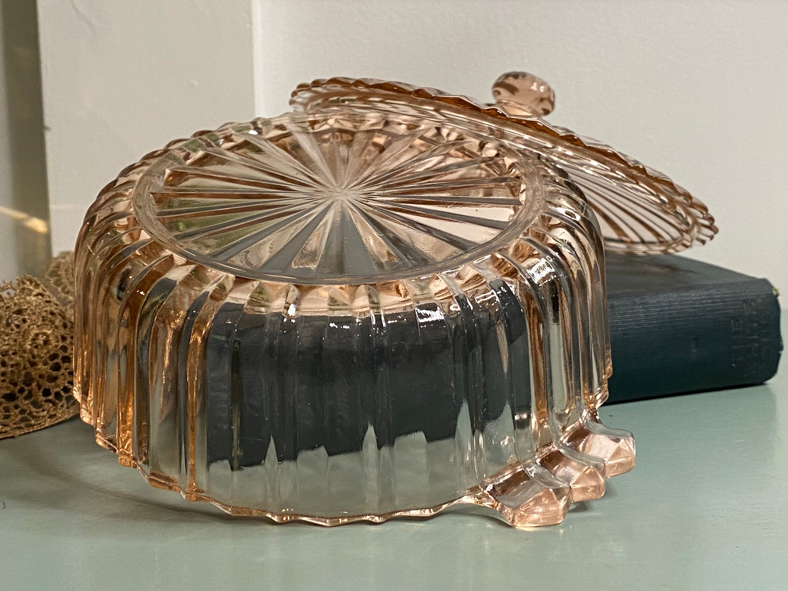 Pink Depression Candy Dish - Etsy