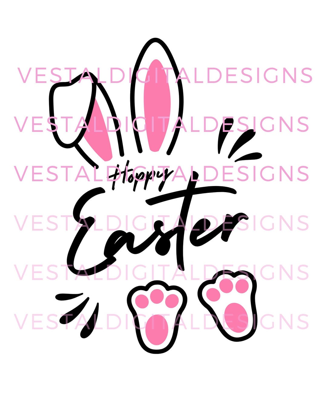 Hoppy Easter - Digital SVG & PNG File for Cricut and Silhouette - Etsy