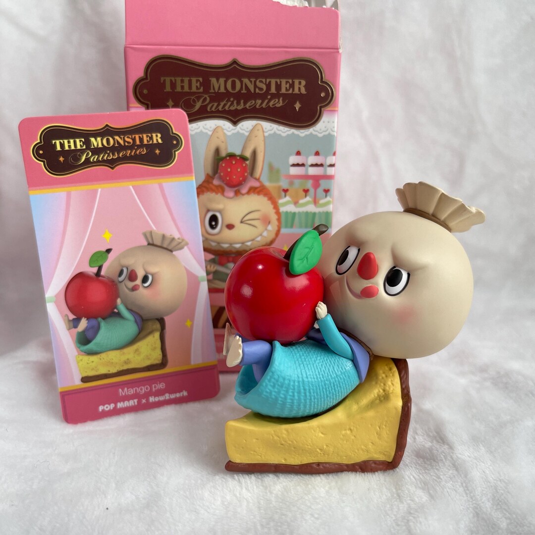 Popmart Labubu Patisserie Monster Mango Pie Designer Art Figure - Etsy
