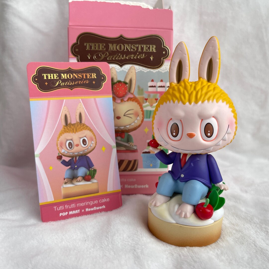 Rare Popmart Labubu Monster Meringue Cake Patisserie Designer Art ...