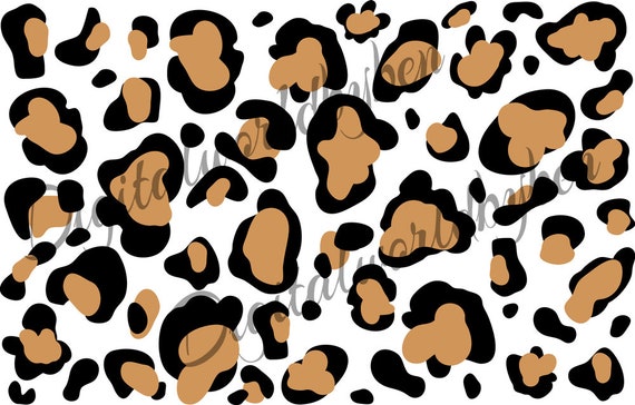 Leopard Print Pattern Svg leopard Pattern Svg Repeating - Etsy
